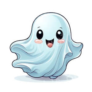 Cute Ghost Clipart, Halloween Clip Art, Clip Art for Halloween Designs ...