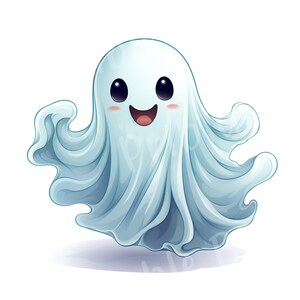 Cute Ghost Clipart, Halloween Clip Art, Clip Art for Halloween Designs ...