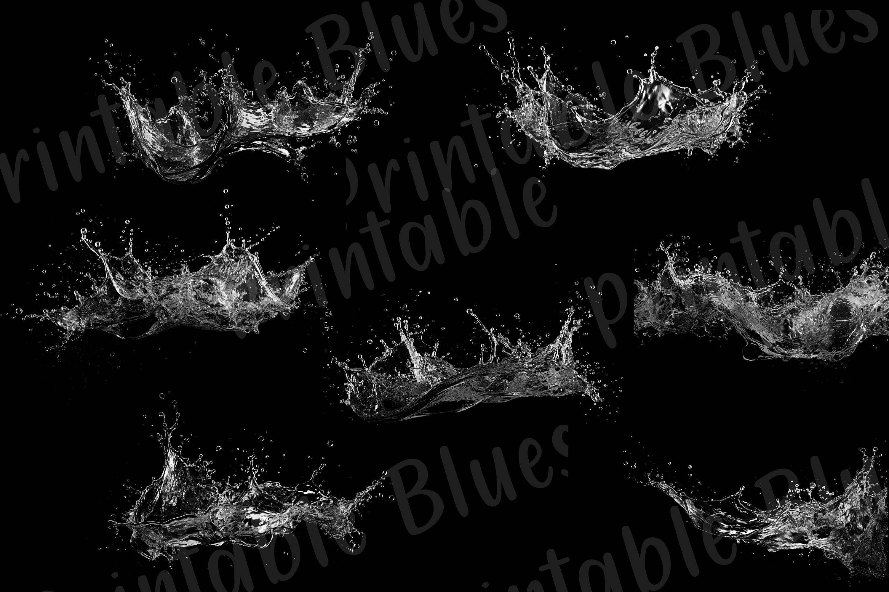 Water Splash PNG, Water Splash Overlays on Transparent Background ...