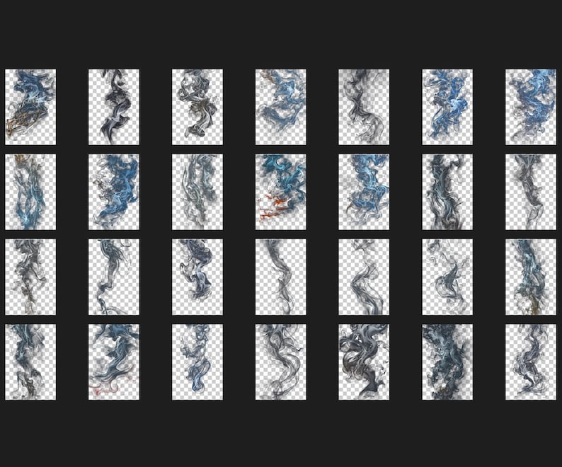 Realistic Transparent Smoke Overlays, PNG, High Quality Photoshop ...