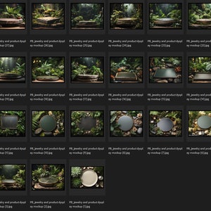 Luxurious Product Showcase Mockup: Tropical Podium Backdrop (JPG ...