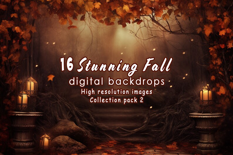 Fall Photo Backdrop Digital Background Fall Backdrop Fall - Etsy