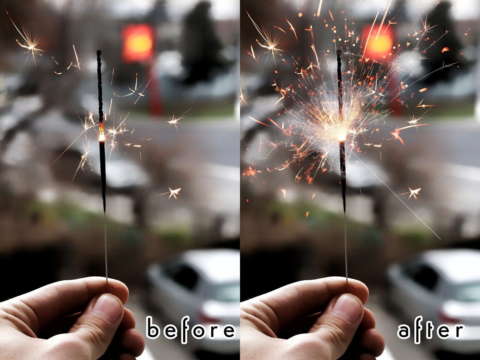 28 Sparkler Photo Overlays, Transparent PNG Effects (digital Download ...