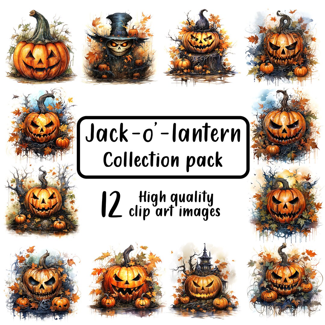 Jack-o'-lantern Clip Art, Halloween Graphics, Pumpkin Clip Art ...
