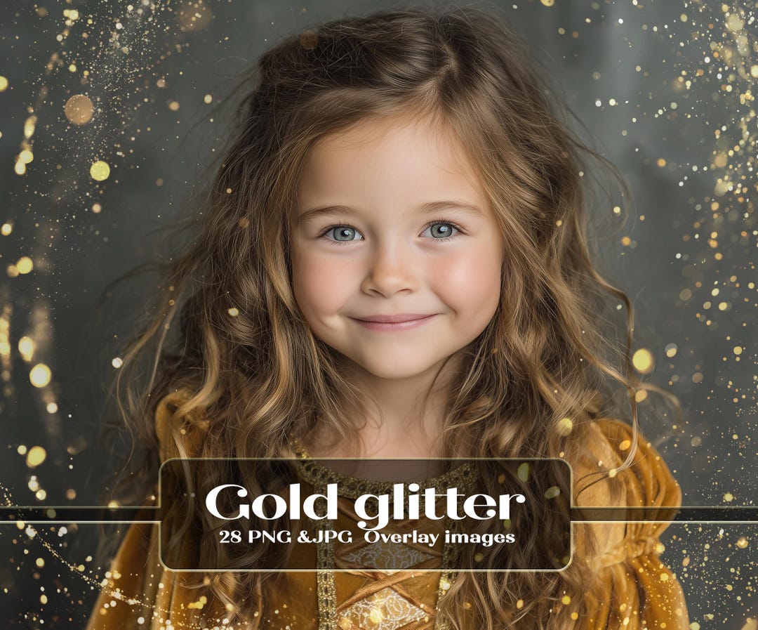 Gold Glitter Overlay Bundle: 28 Sparkle Textures, PNG JPG (digital ...