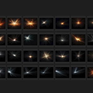 Sun Rays Light Beams Overlays: 28 PNG Photoshop Effects (digital ...