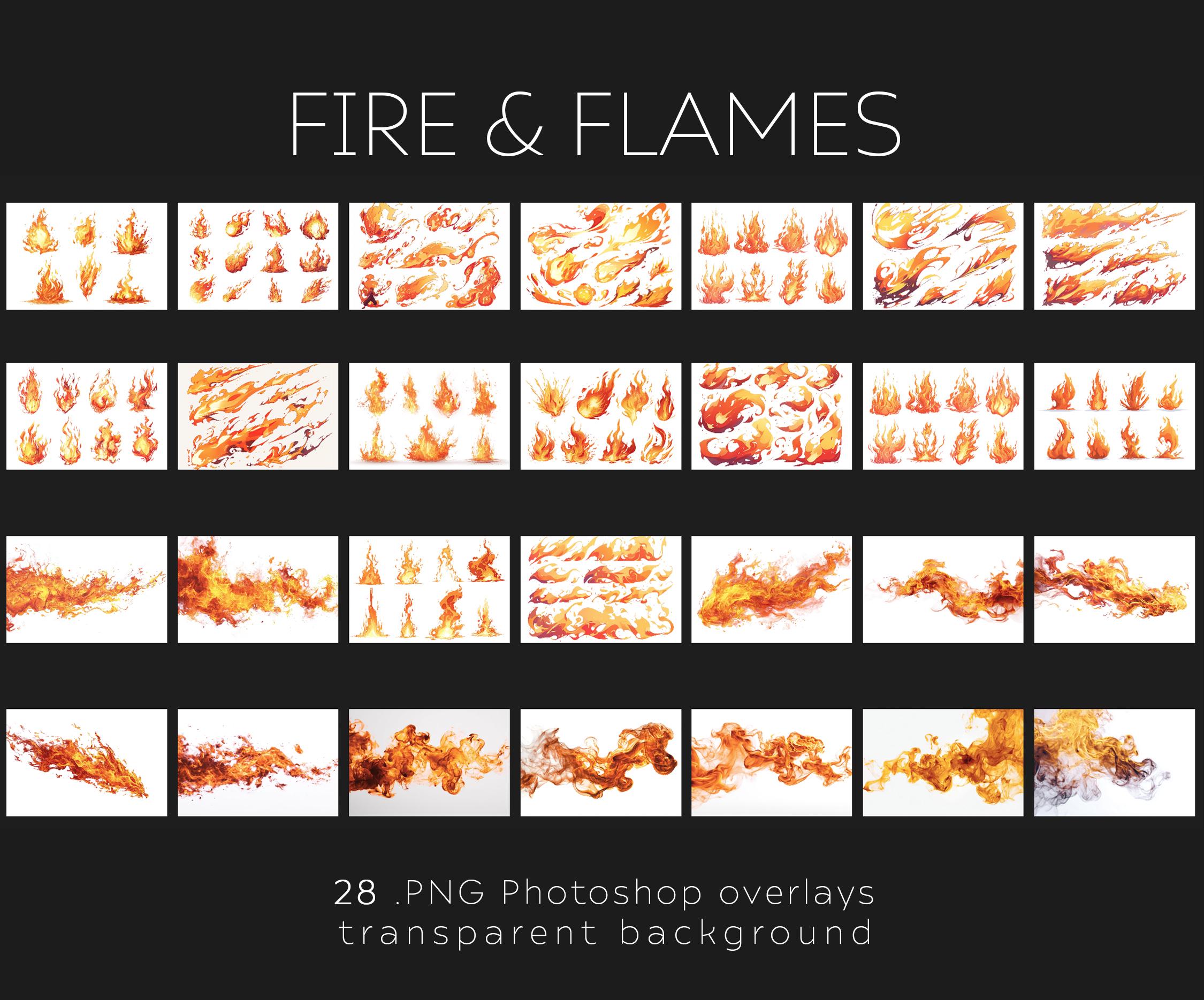 Anime Fire & Flame Overlays: Cartoon Effects, PNG JPG Clipart (digital ...
