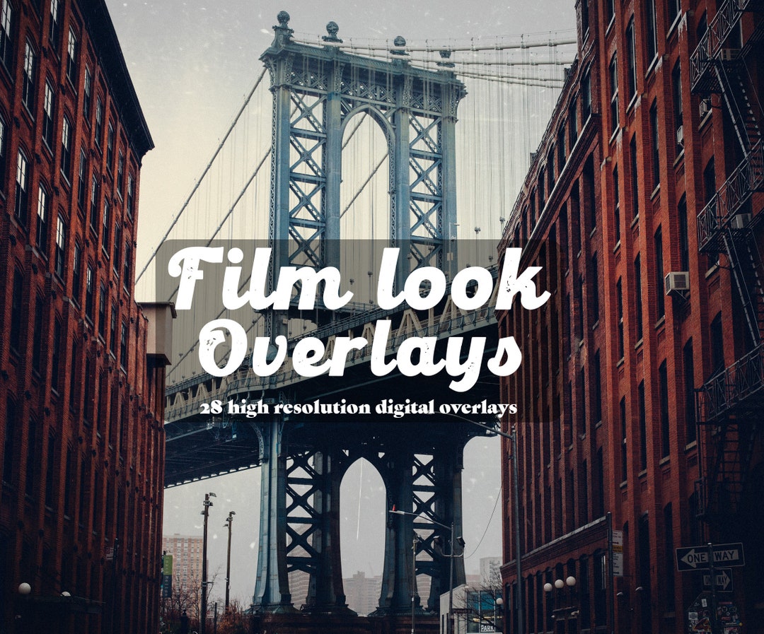Analog Film Texture Overlays: Nostalgic Photo Effects (28 JPG Digital ...