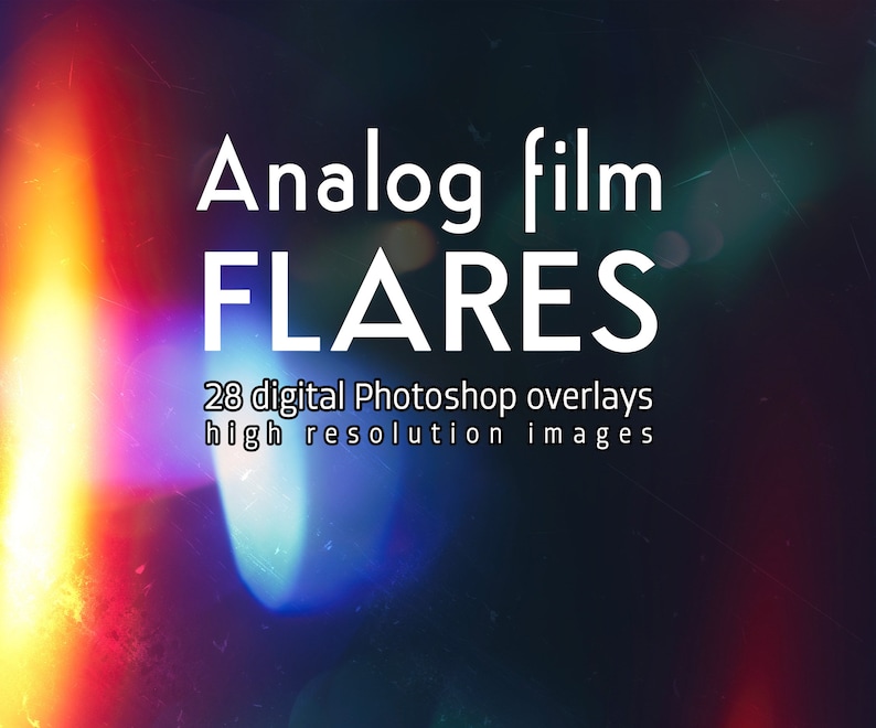 Film Flare Overlays, Analog Film Flares Effects, Photoshop Enhancements ...
