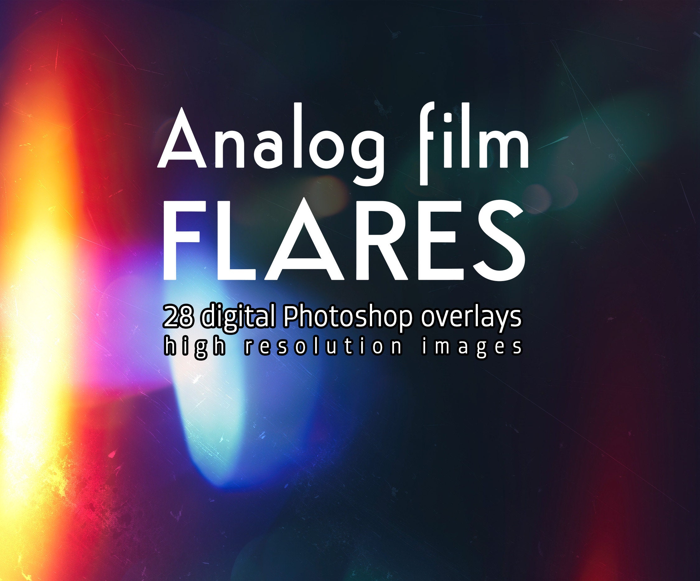 Film Flare Overlays, Analog Film Flares Effects, Photoshop Enhancements ...