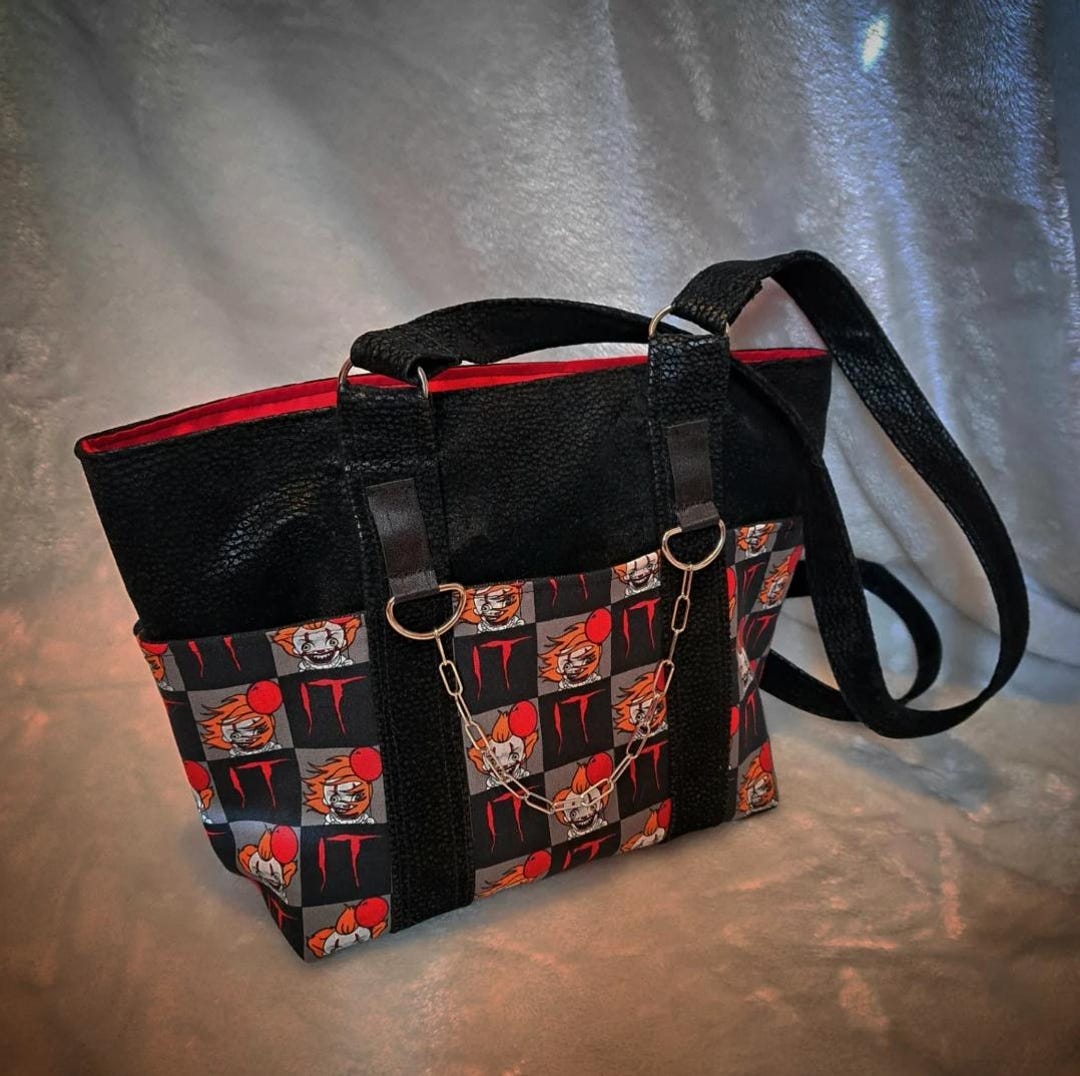 Dancing Clown Inspired Handmade Satchel / Tote Bag Purse ~perfect for ...