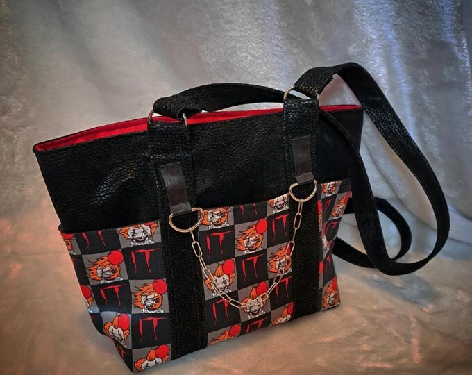 Dancing Clown Inspired Handmade Satchel / Tote Bag Purse ~perfect for ...