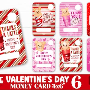 Valentine's Day Money Card 4x6" PNG Bundle - Etsy