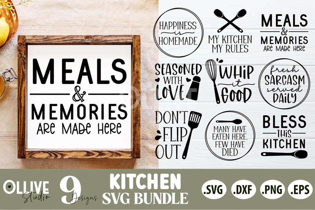 Kitchen Sign Making SVG Bundle | Kitchen Sign SVG - Etsy