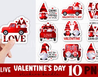 Valentine's Day Gnomes SVG Bundle, PNG, Cricut, Little Gnomes Svg ...