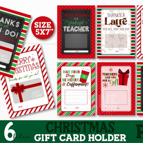 Holiday Gift Card Holder Christmas Gift Card Holder Eat - Etsy