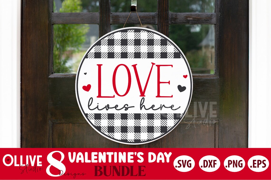 Valentine's Day Door Sign SVG Bundle | Valentines Signs SVG - Etsy