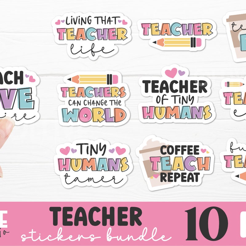Teacher School Stickers - Etsy