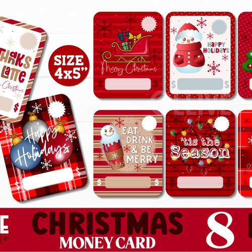 Christmas Money Cards Christmas Papercut Bundle Christmas - Etsy