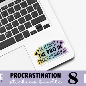 Procrastination Stickers PNG Bundle | Funny Stickers PNG - Etsy