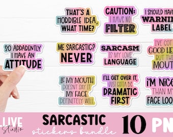 Printable Adult Humor Sarcastic PNG Design Bundle Emotional Health ...