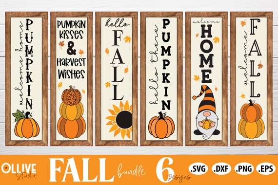 Fall Porch Sign SVG Bundle Fall SVG - Etsy