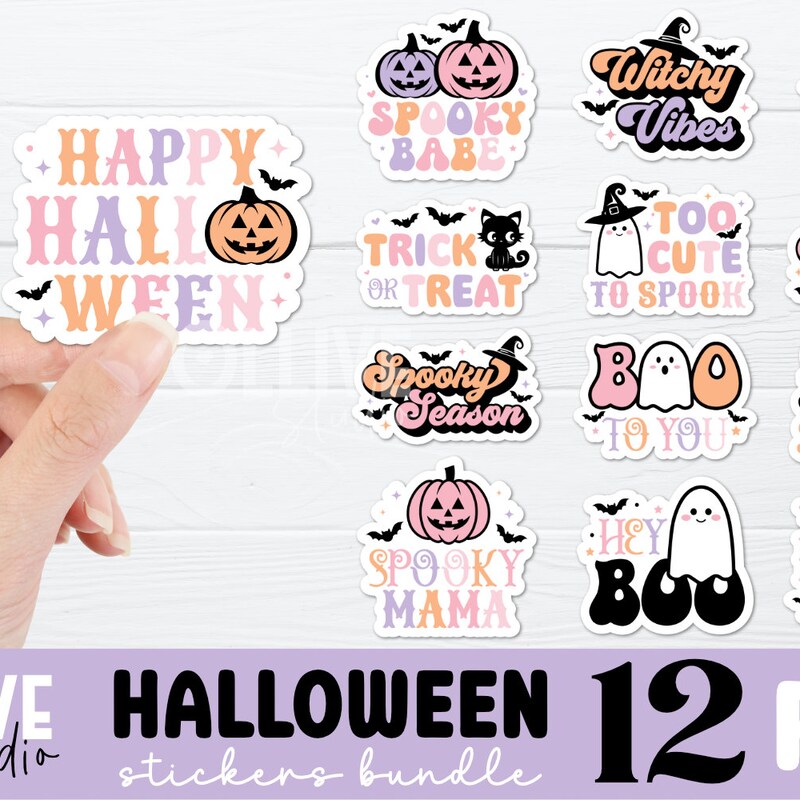 Halloween Stickers - Etsy