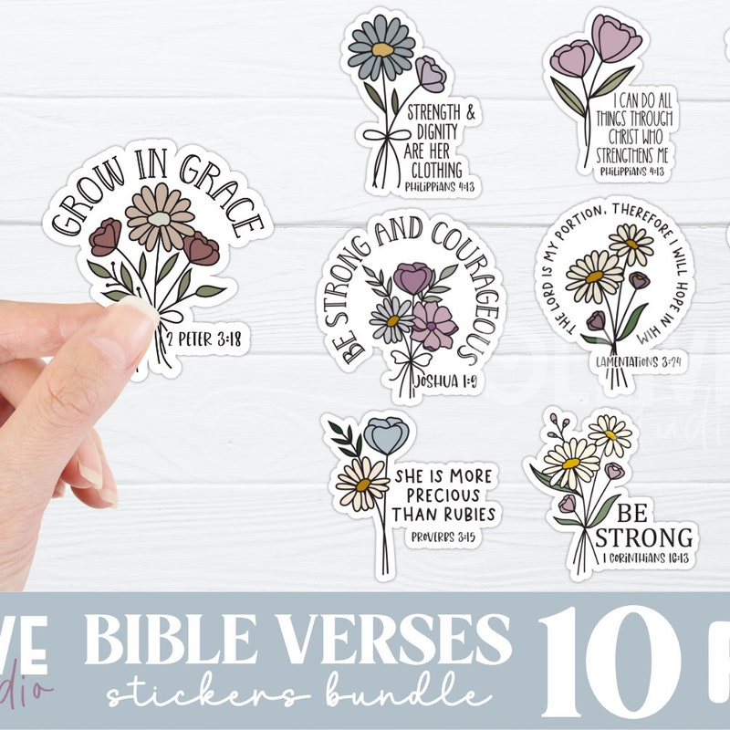 Stickers para biblia. versículos bíblicos, stickers cristianos - Etsy ...