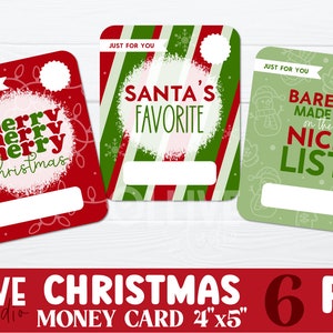 The Funny Christmas Money Card PNG Bundle - Etsy