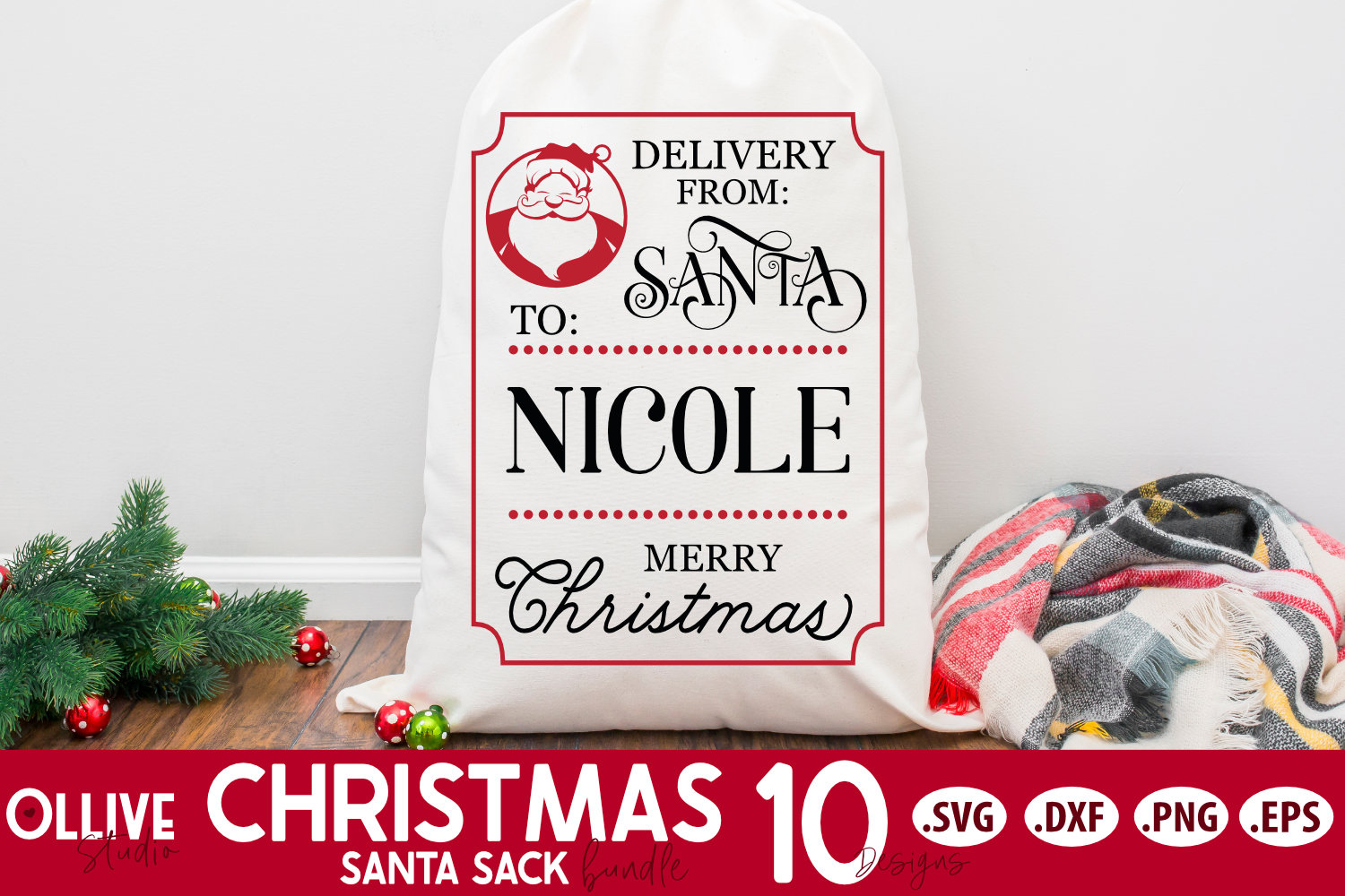 Santa Sack SVG Bundle Vol. 2 | Christmas Santa Bag SVG - Etsy