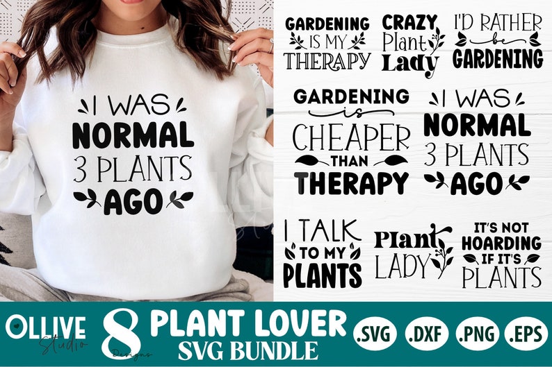 Plant Lover SVG Bundle | Funny Plant Quotes SVG - Etsy