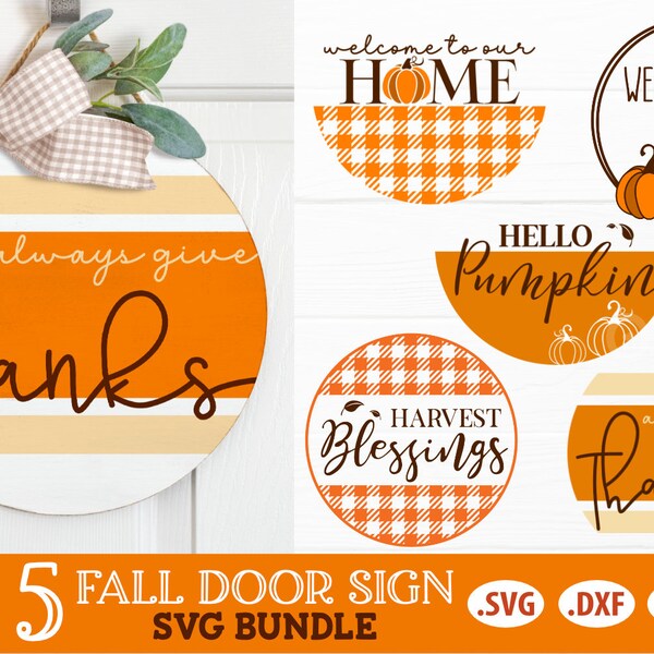 Round Fall Signs - Etsy