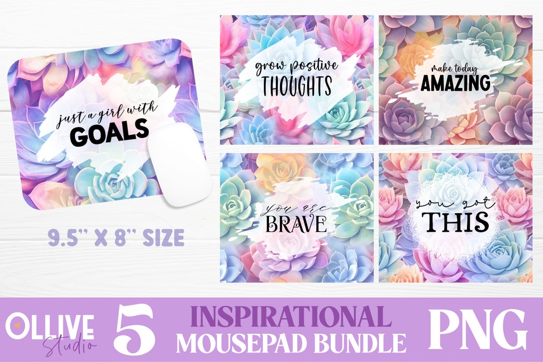 Inspirational Mouse Pad Sublimation PNG Bundle - Etsy