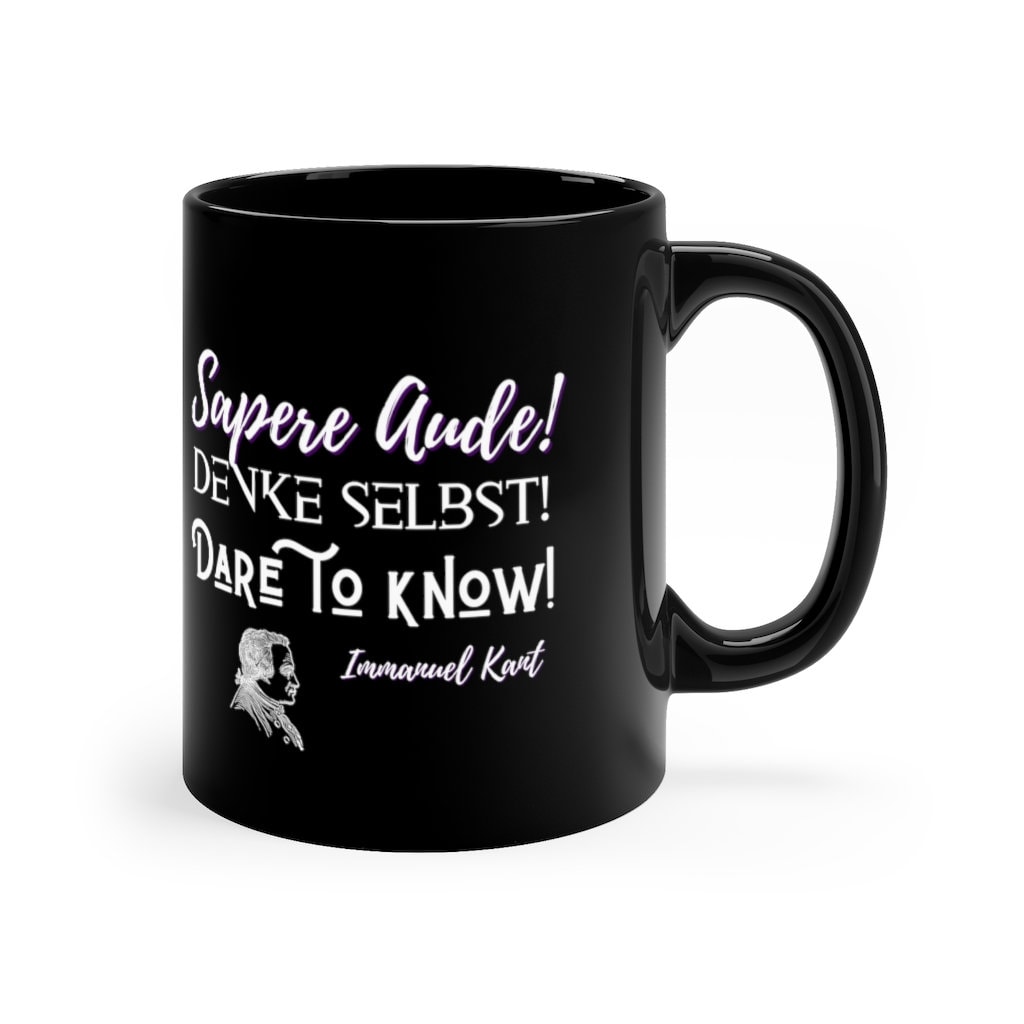 Sapere Aude Mug for Philosophers Dare to Know, Immanuel Kant. Kant Gift ...