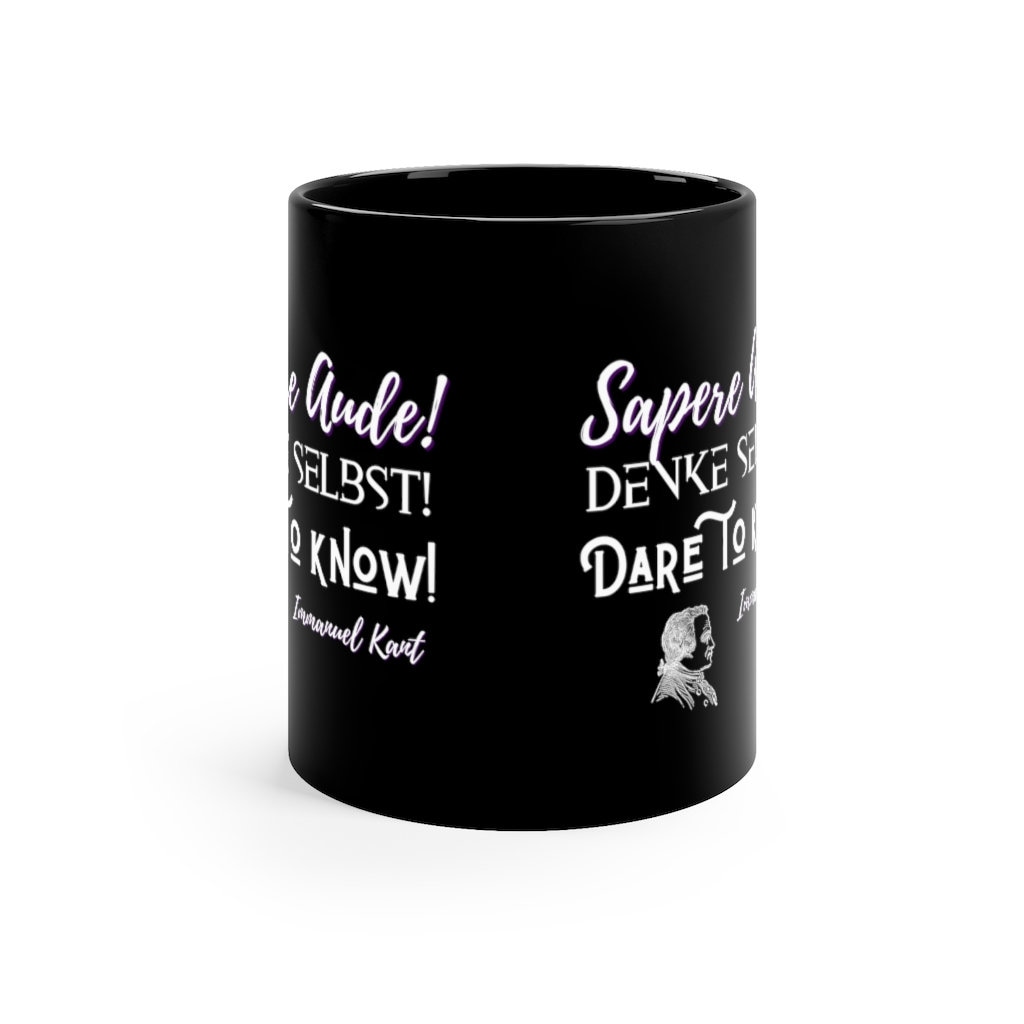 Sapere Aude Mug for Philosophers Dare to Know, Immanuel Kant. Kant Gift ...