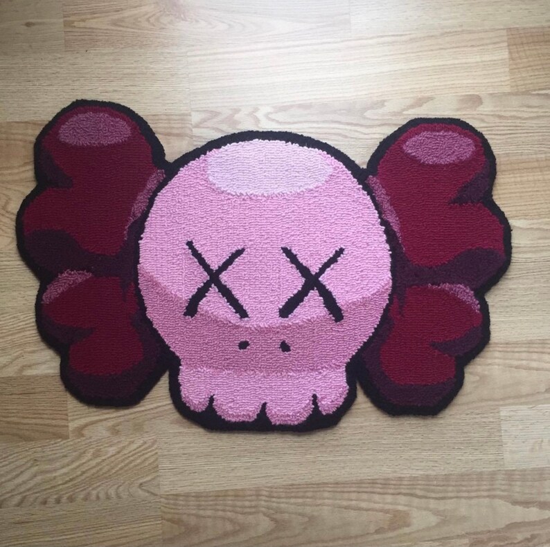 KAWS Rug Kaws Tufted Rug Custom KAWS Rug Custom Tufted Rug - Etsy