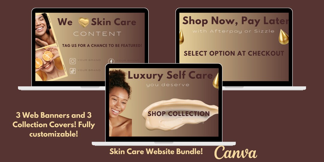 SKINCARE WEB BANNERS, Canvas Web Banners, Skin Care Website Banners ...