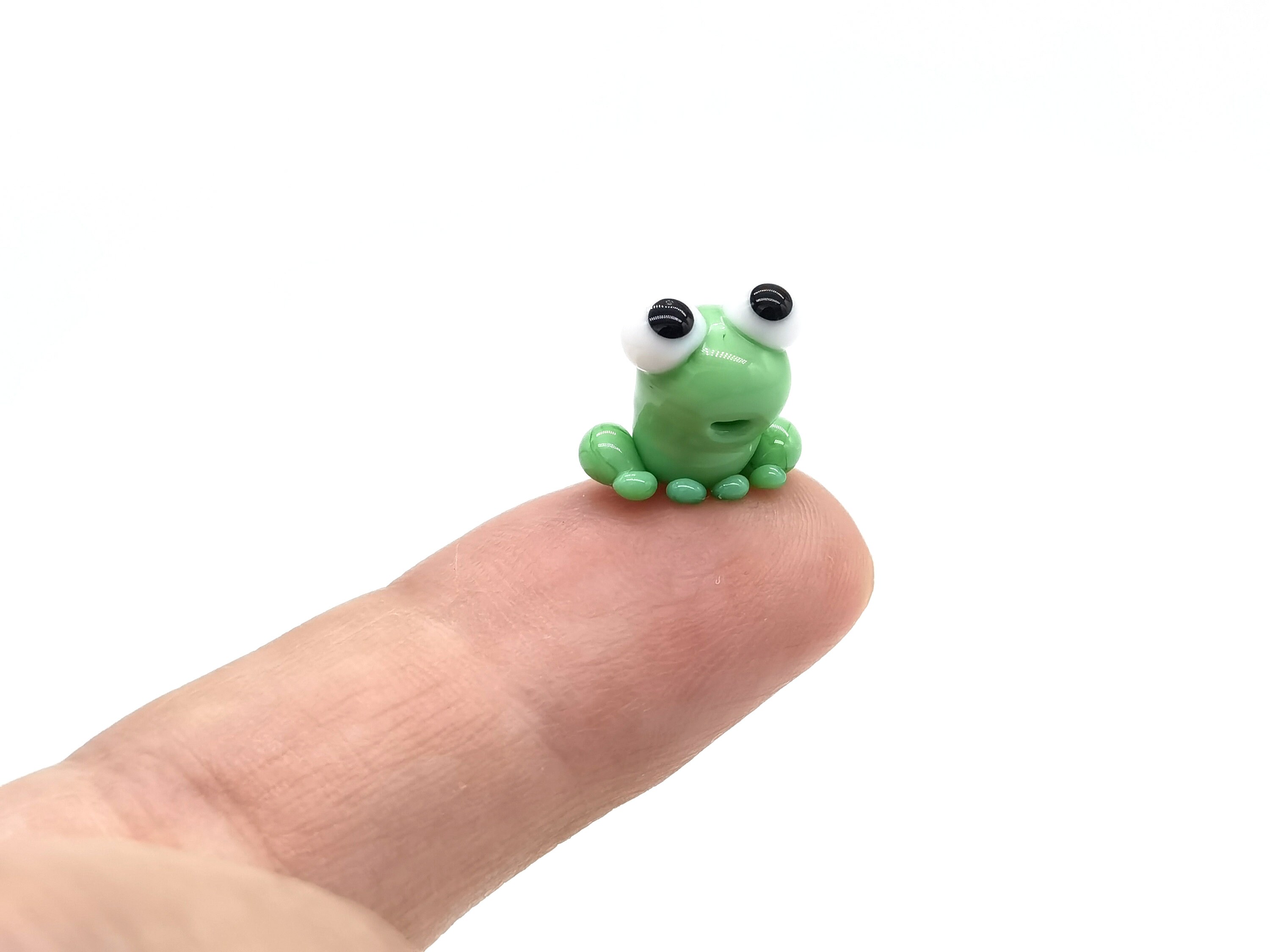Frog Gifts Frog Figurine Tiny Frog Miniature, Mini Glass Frog Figurine ...