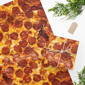 Pizza Wrapping Paper Gag Gift Fun Gift Pizza Lover 24 - Etsy