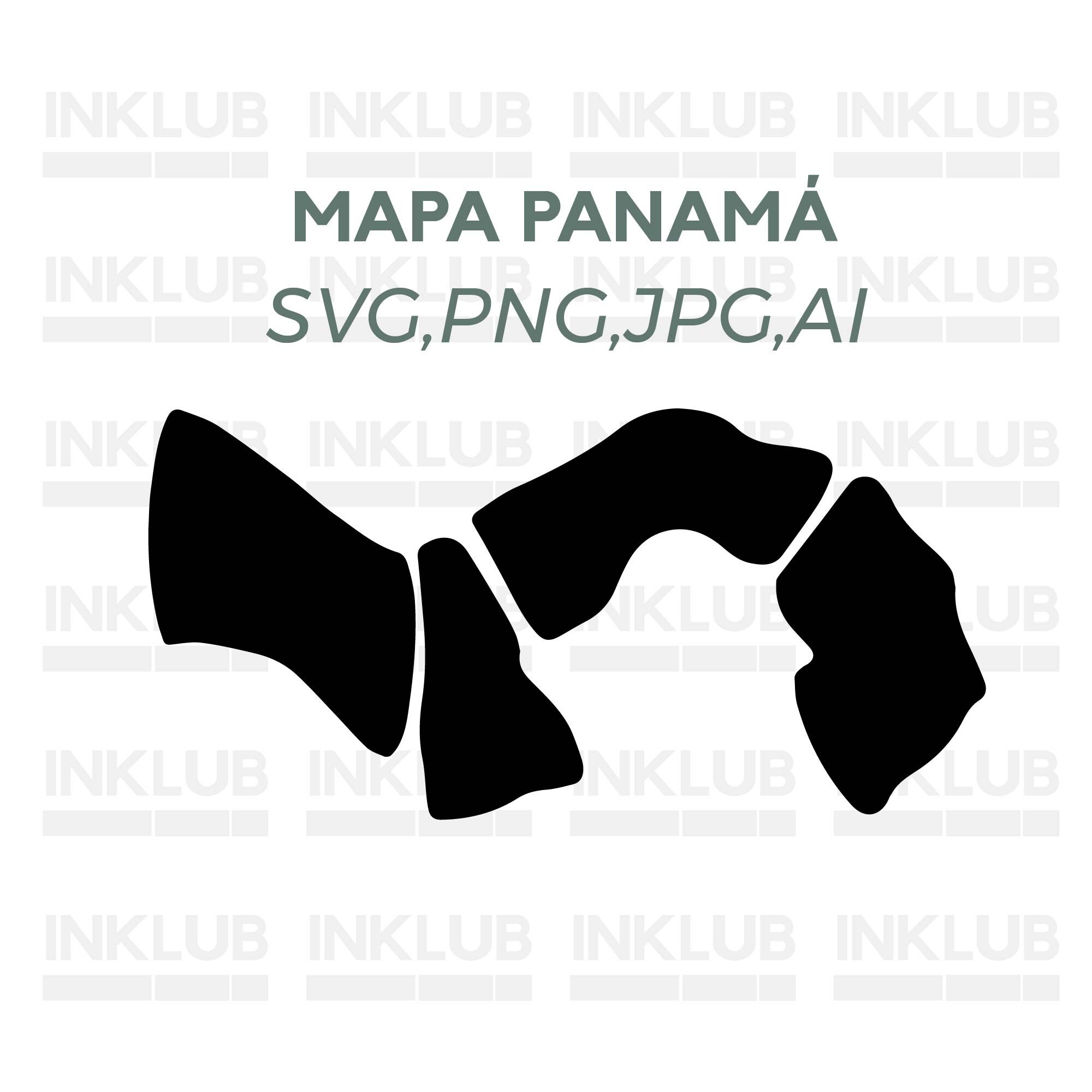 Mapa Panama SVG, PNG, JPG Costume Design - Etsy