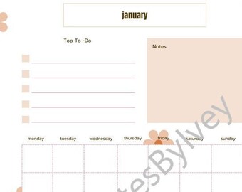 Printable Pink Monthly Budget Planner Planning Sheet Gift - Etsy