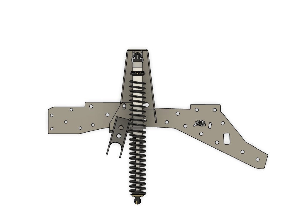 Front Coilover Towers for Jeep Cherokee XJ 12" 14" or 16" Air Shock ...