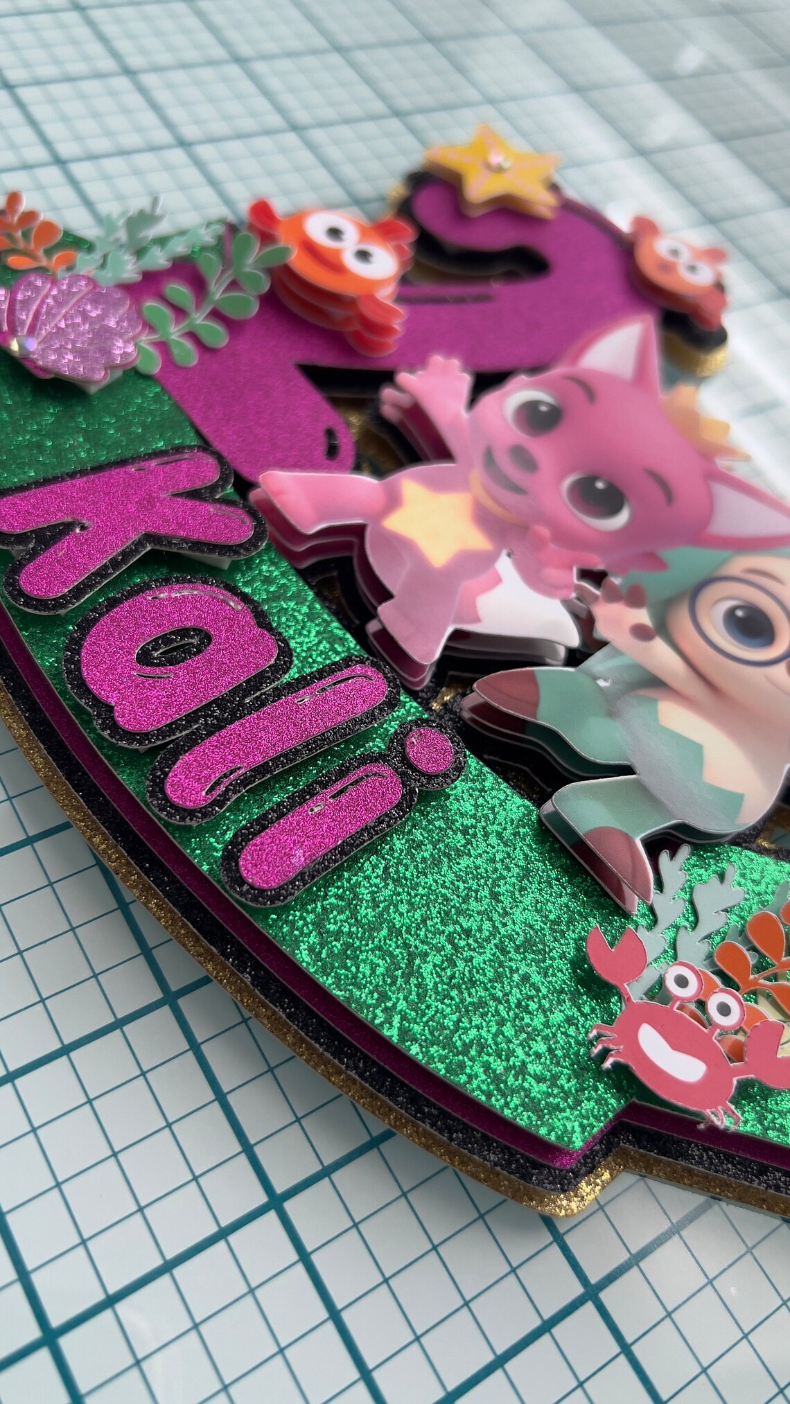 Pinkfong and Hogi Cake Topper - Etsy