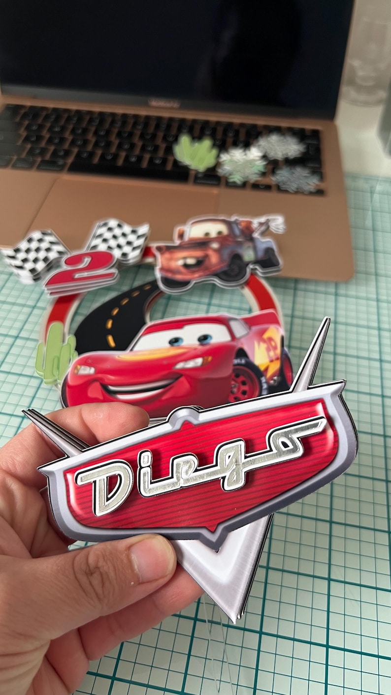 Lightning Mcqueen Cake Topper - Etsy