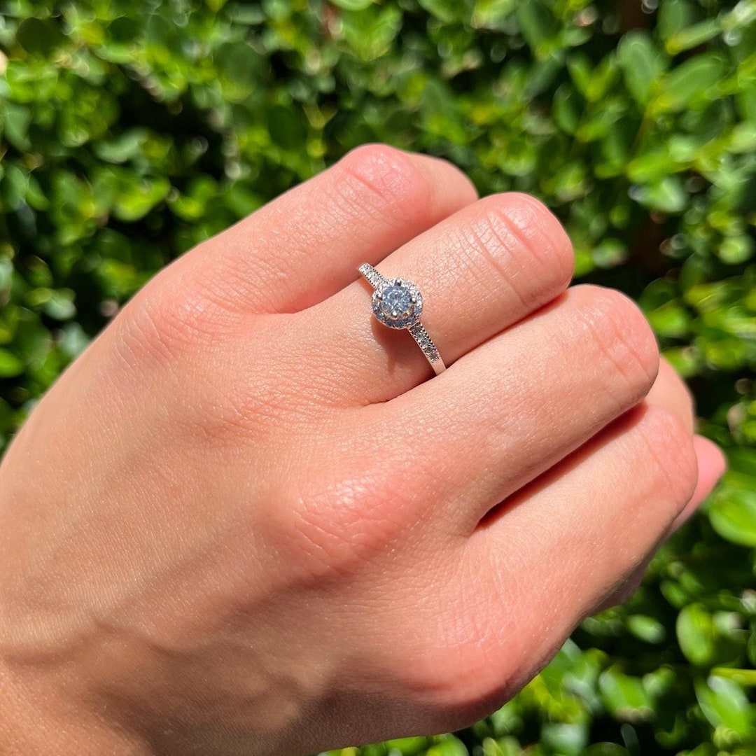 Art Deco Round Pave 0.25ctbridal Ring Engagement Wedding Band Art Deco ...