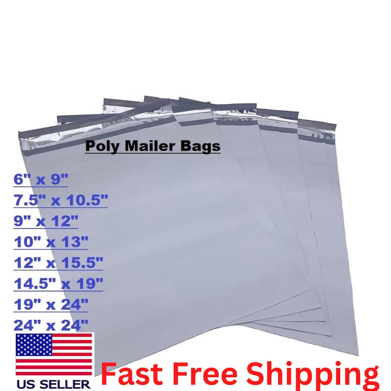 Poly Mailers Bags White - Etsy