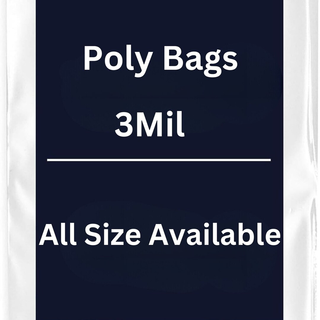 100 Clear 3mil Poly Bags: Flat Open Top, Food Grade - Etsy
