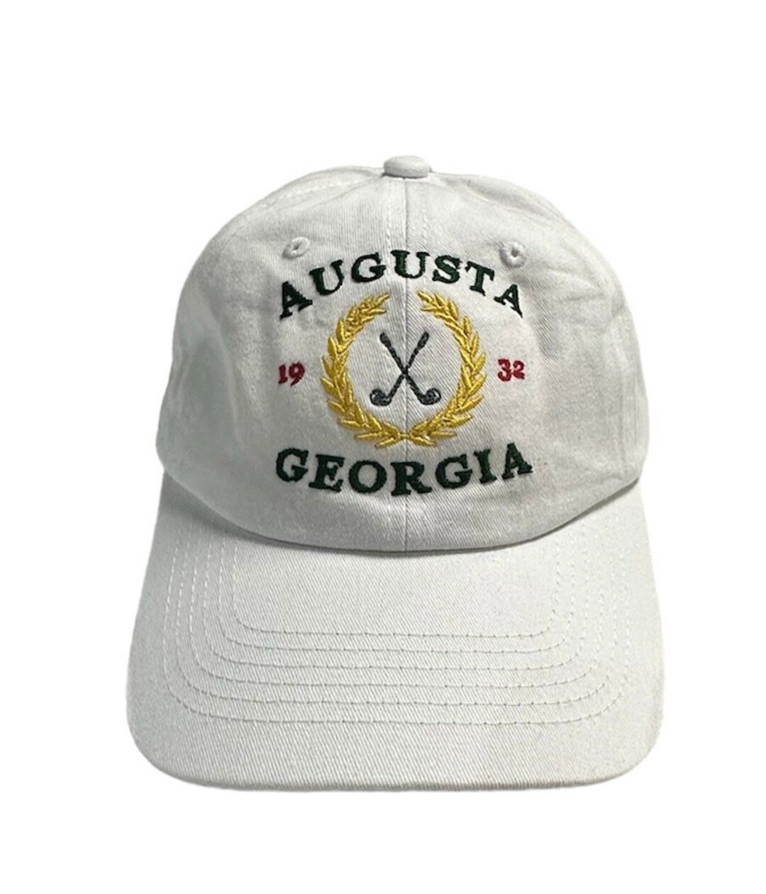 Augusta Georgia Golf Embroidered Hat, Unstructured Dad Hat, Relaxed Fit ...