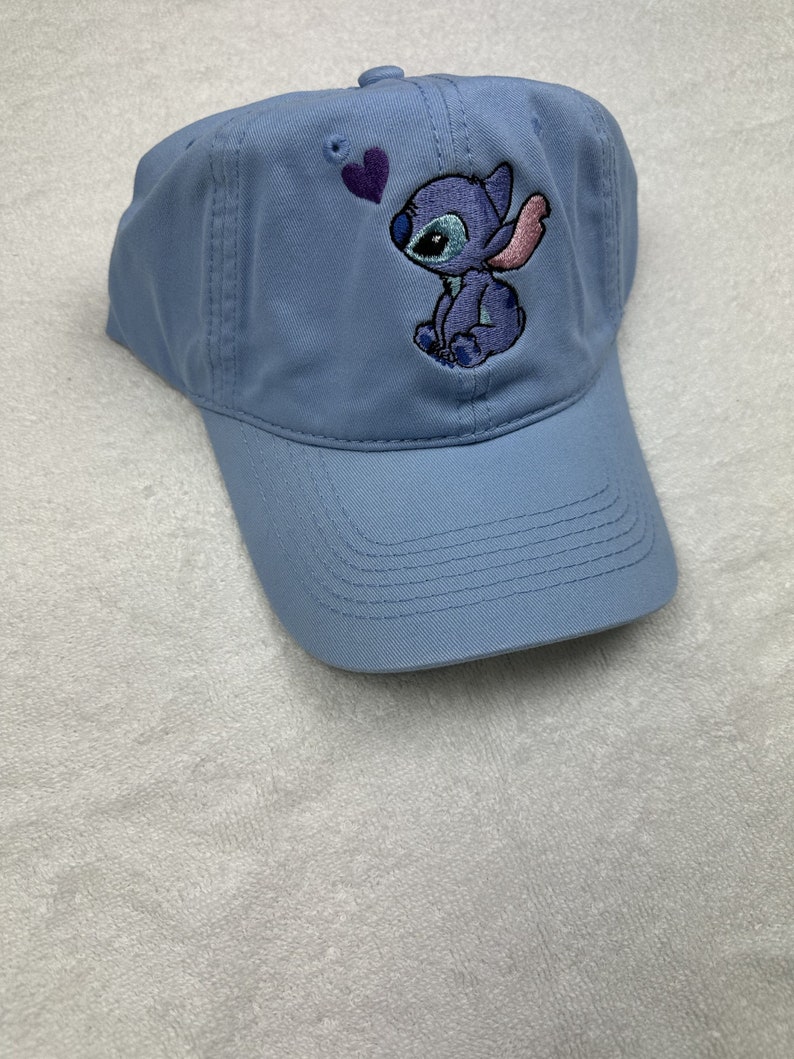 Stitch From Disney's Lilo and Stitch Embroidered Hat, Stitch With Heart ...
