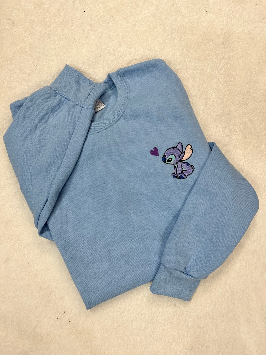 Stitch Sweatshirt, Stitch Crewneck, Stitch Embroidered Sweatshirt, Lilo ...